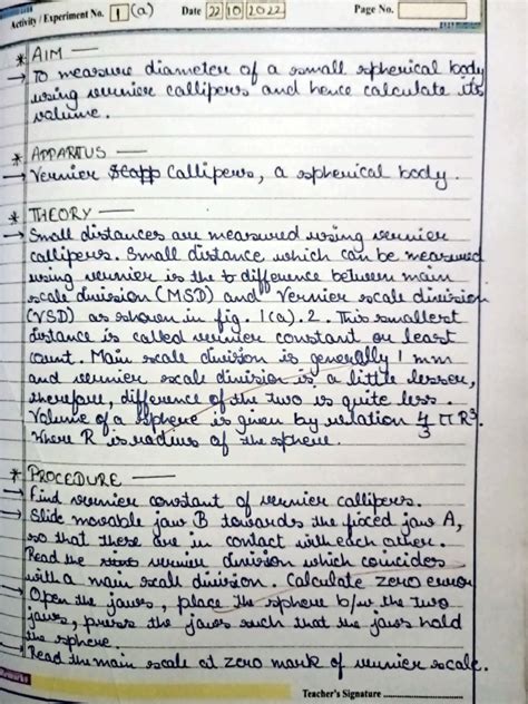 Physics Practical Class 11 Pdf