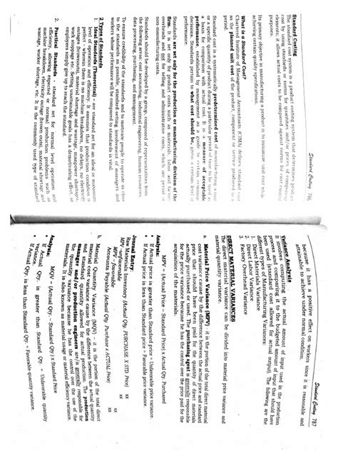 Standard Costing Pdf Standard Costing Pdf