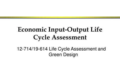PPT Economic Input Output Life Cycle Assessment PowerPoint Presentation ID 6021322