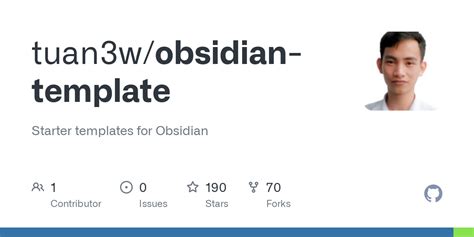 Obsidian Template Todo Md At Master Tuan W Obsidian Template Github