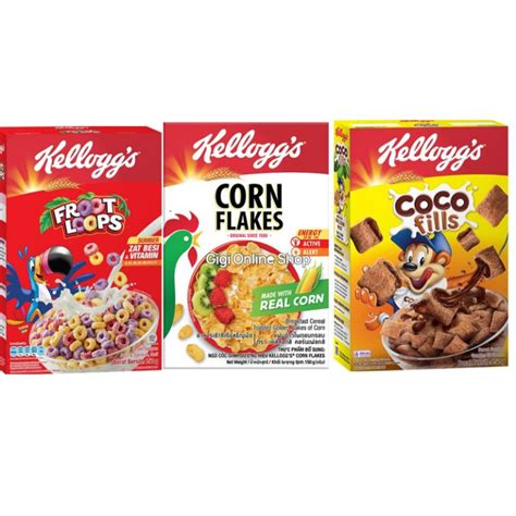 Jual Kelloggs Sereal Sarapan 150gr Coco Fills Corn Flakes Froot Loops Shopee Indonesia