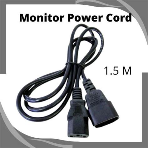 MONITOR POWER CORD 1 5M 2 Months Warranty Shopee Malaysia