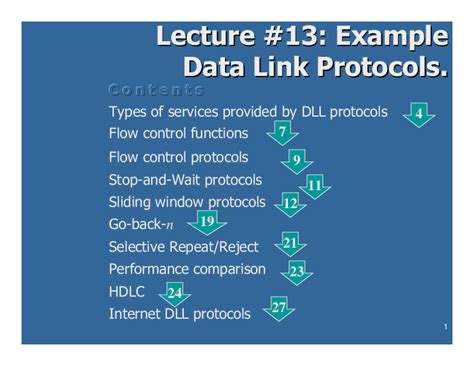 Pdf Lecture 13 Example Lecture 13 Example Data Link Protocols