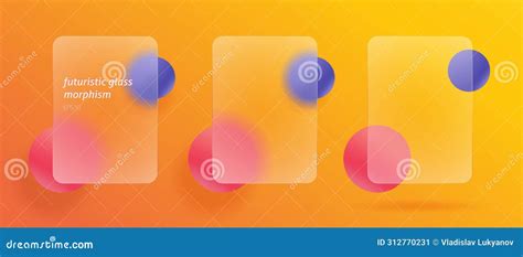 Glass Morphism Style Realistic Glass Morphism Effect With Floating