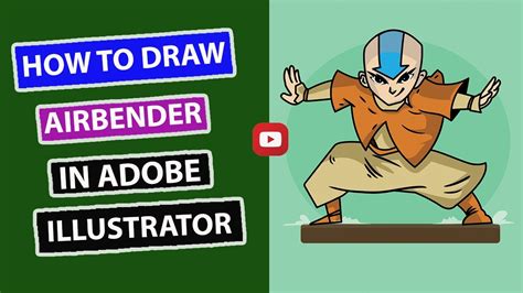 How To Draw Airbender In Adobe Illustrator Youtube