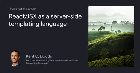 React JSX As A Server Side Templating Language
