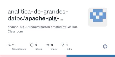 Github Analitica De Grandes Datosapache Pig Alfredovergara10 Apache