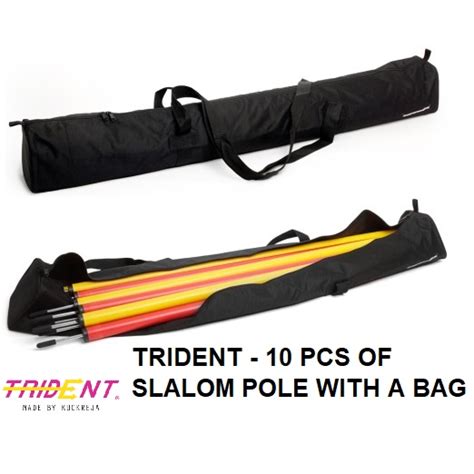 Trident Slalom Pole Pole With A Bag Trident Slalom Pole Footbal