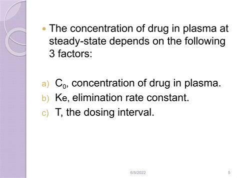 Concept Of Loading And Maintainance Dose Pptx