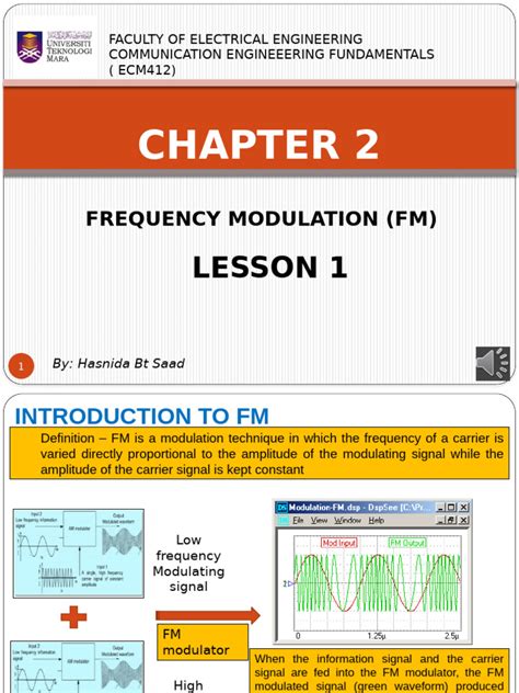 Chapter 2 Frequency Modulation Fm Lesson 1 Pdf Frequency Modulation Modulation