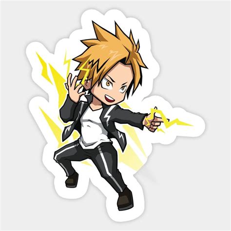 Denki Kaminari Chibi Sticker In 2024 Chibi Funny Stickers Anime
