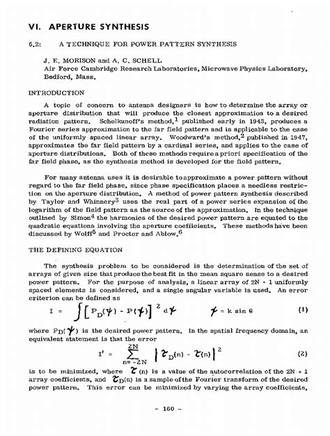 A Technique For Power Pattern Synthesis Ieee Conference Publication