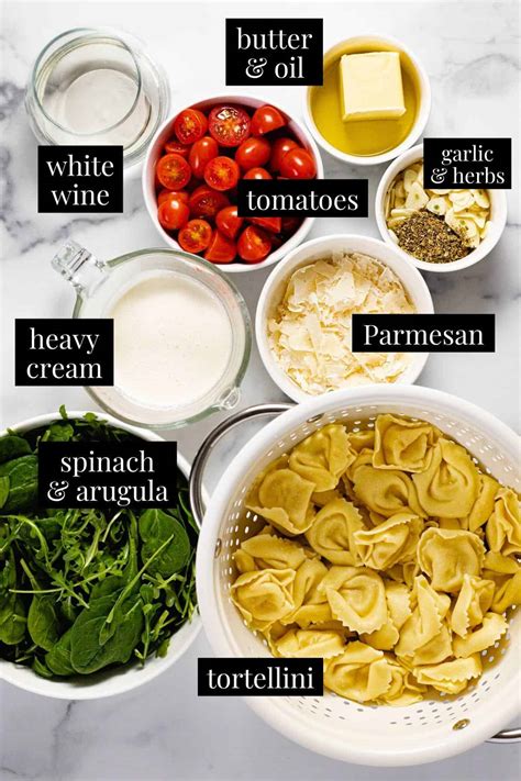 Cheese Tortellini With Garlic White Wine Sauce Midwest Foodie