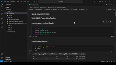 Ibrahim Ahmed On Linkedin Datascience Irisproject Oasisinfobyte