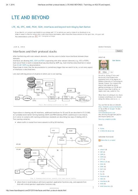 Pdf Interfaces And Their Protocol Stacks Lte And Beyond Tech Blog On 4glte And Beyond