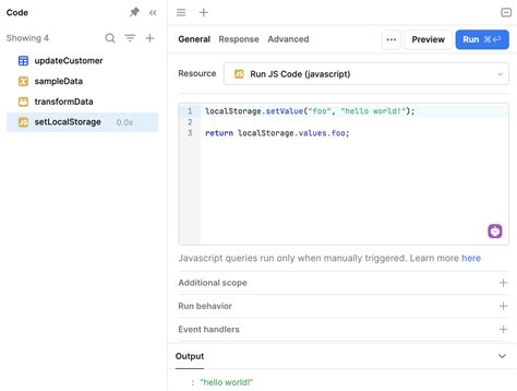 Queries And Code Quickstart Retool Docs