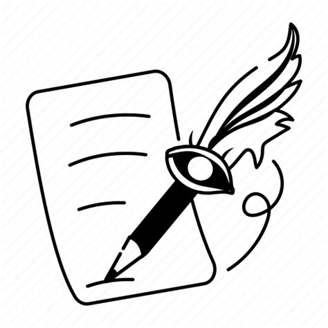 Witch Pen Writing Jotting Paper Stationery Icon Download On Iconfinder