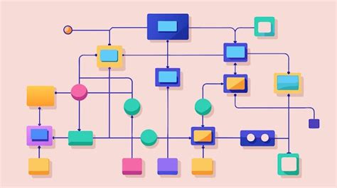 Premium Vector Colorful Flowchart Diagram On Pastel Background