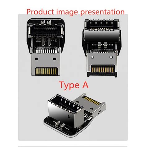 Adapter Connector Black E Type Elbow Interface Motherboard Panel Internal £7 09 Picclick Uk