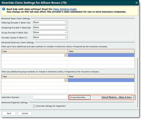 Rejected At Clearinghouse Billing Pay To Provider Taxonomy Code Provider Type Qualifier Is