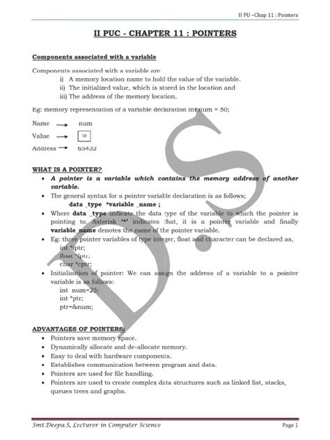 Pointers Pdf