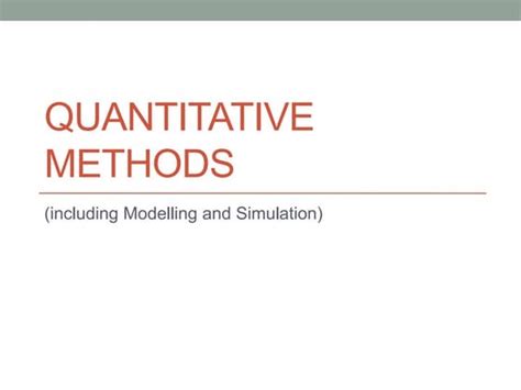 Lesson 1 Introduction To Quantitative Research Pptx