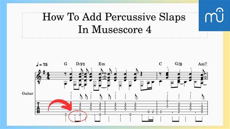 How To Add Percussive Thumb Slaps In Musescore 4 YouTube