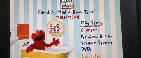 Sesame Street Elmos World Families Mail And Bath Time 2004