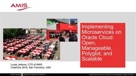 Implementing Microservices On Oracle Cloud Open Manageable Polyglot And Scalable Codeone