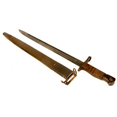 Wwi M1917 P14 And P17 Rifle Bayonet And Scabbard