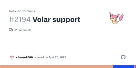 Volar Support · Issue 2194 · Helix Editorhelix · Github