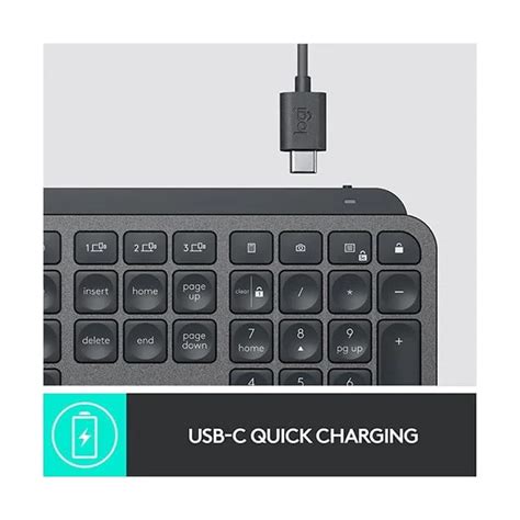 Buy Logitech Wireless Keyboard Mx Keys Advanced Illuminated Graphite