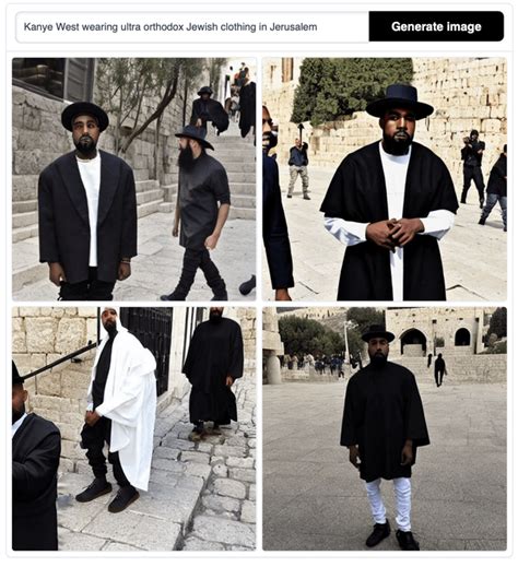 Kanye West Wearing Ultra Orthodox Jewish Clothing In Jerusalem R