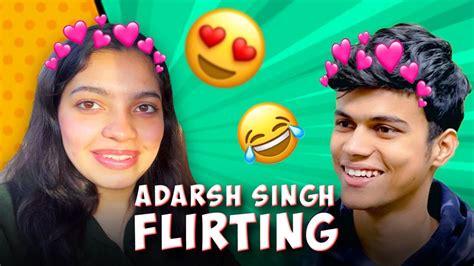 Found Youtuber Adarsh Singh 😍 Omegle Se Direct Reality Mein Ki Flirting