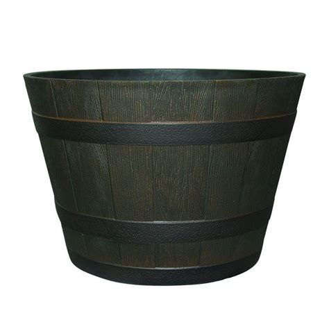 Southern Patio Large 2244 In Dia X 1496 In H 60 Qt Rustic Oak High