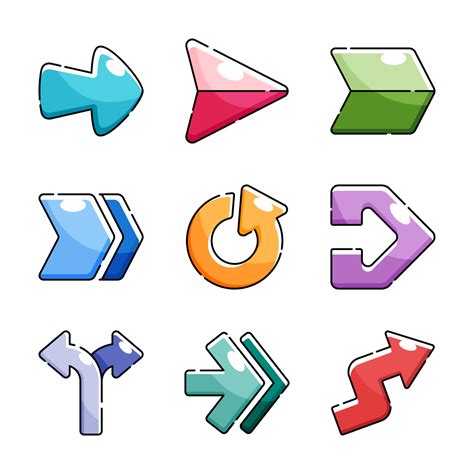 Arrow Icons Set 10061831 Vector Art At Vecteezy