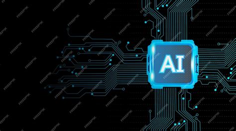 Premium Vector Abstract Blue Ai Technology Background With Circuit Board And Circle Techvector