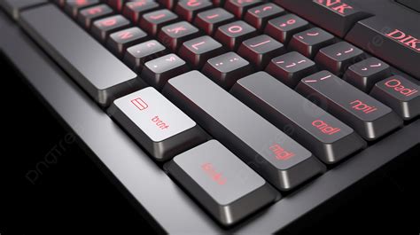 The Keyboard Is Showing A Small Glow Around The Keys Background 3d