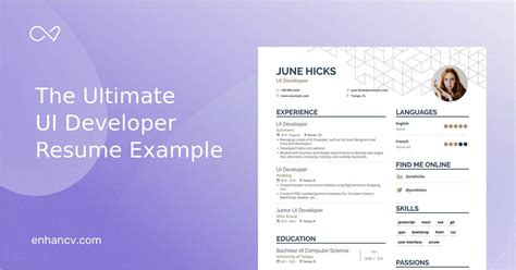 10 Ui Developer Resume Examples And Guide For 2023