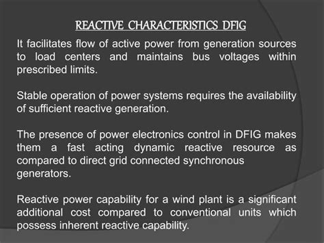 Improved Reactive Power Capability With Grid Connected Doubly Fed