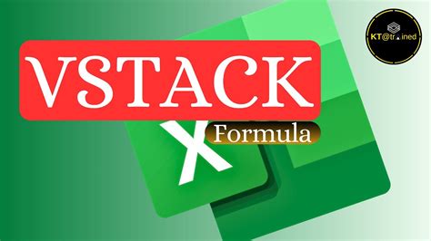 Combine Multiple Tables Using Vstack Formula 🙂 Combine Multiple Sheets Kttrained Youtube