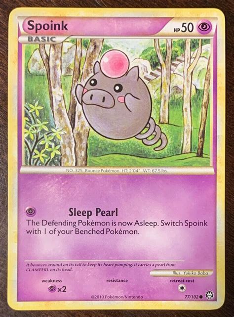 Spoink 77 Prices Pokemon Triumphant Pokemon Cards