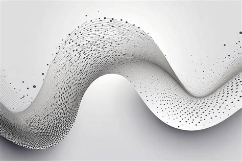 Premium Photo Flowing Dots Particles Wave Pattern Halftone Gradient