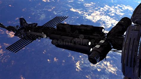 Futuristic Cg Animation Orbital Spaceship Stock Footage Video Of Exploration Footage 303606886