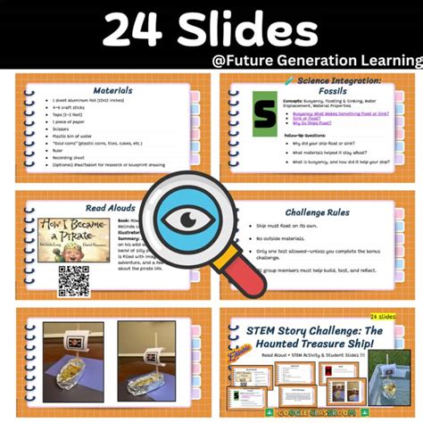 Stem Story Challenge The Haunted Treasure Ship Tpt