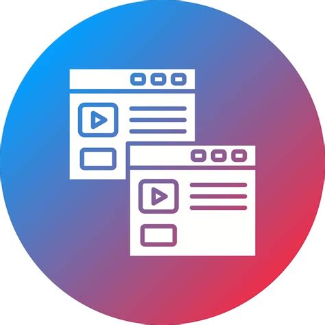 Duplicar La Imagen Vectorial Del Icono Del Navegador Se Puede Utilizar Para Seo Y Sem Vector