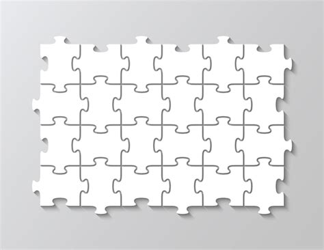 24개의 세부 사항을 가진 Jigsaw 윤 ⁇ 그리드 절단 템플릿 스키마 분리된 모양을 가진 현대적인 배경 프리미엄 벡터