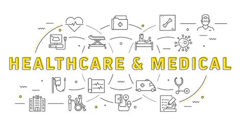 웹 페이지 헤드 라인 브로셔 연례 보고서 및 도서 표지를위한 의료 및 의료 관련 라인 스타일 배너 디자인 X 레이에 대한 스톡 벡터 아트 및 기타 이미지 Istock