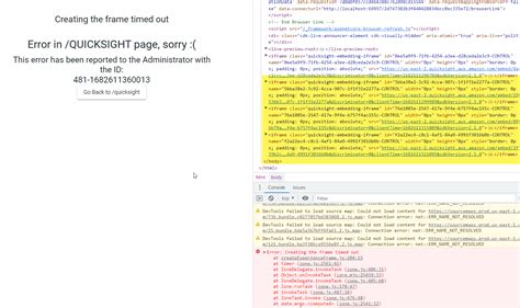 Creating The Frame Timed Out Error · Issue 146 · Awslabsamazon Quicksight Embedding Sdk · Github