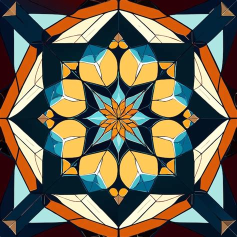 브랜드 아이덴티티를 위한 우아한 기하학적 터 디자인 프리미엄 Ai 생성 벡터